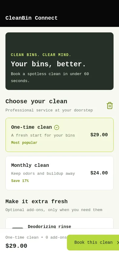 CleanBin Connect