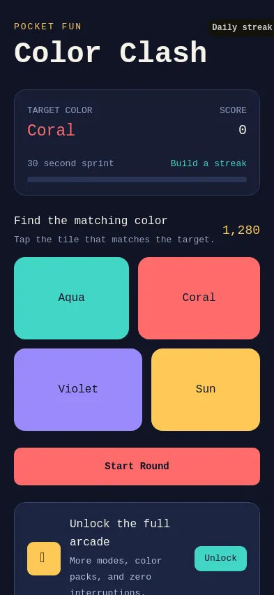 Pocket Fun Game