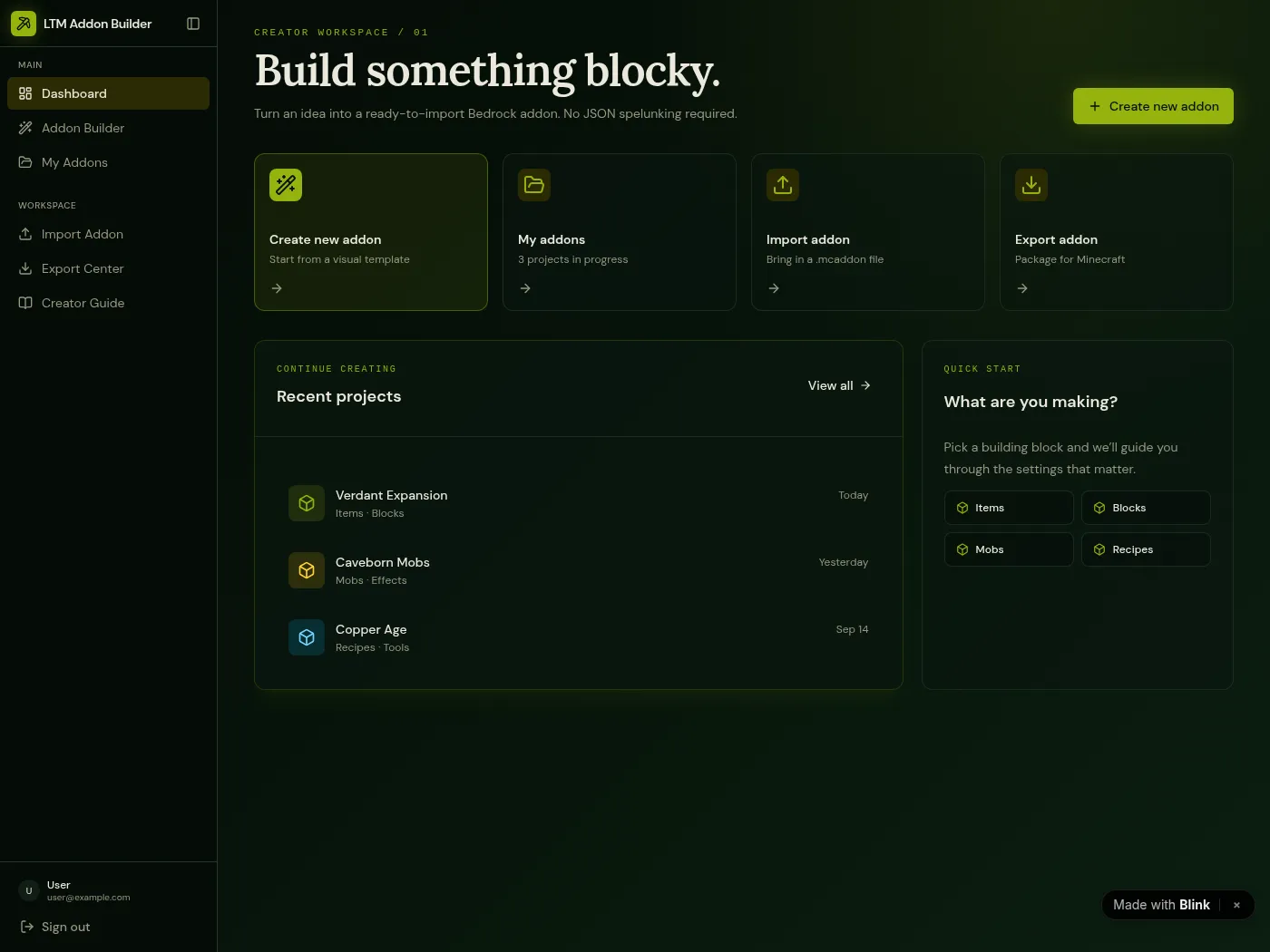 LTM Addon Builder