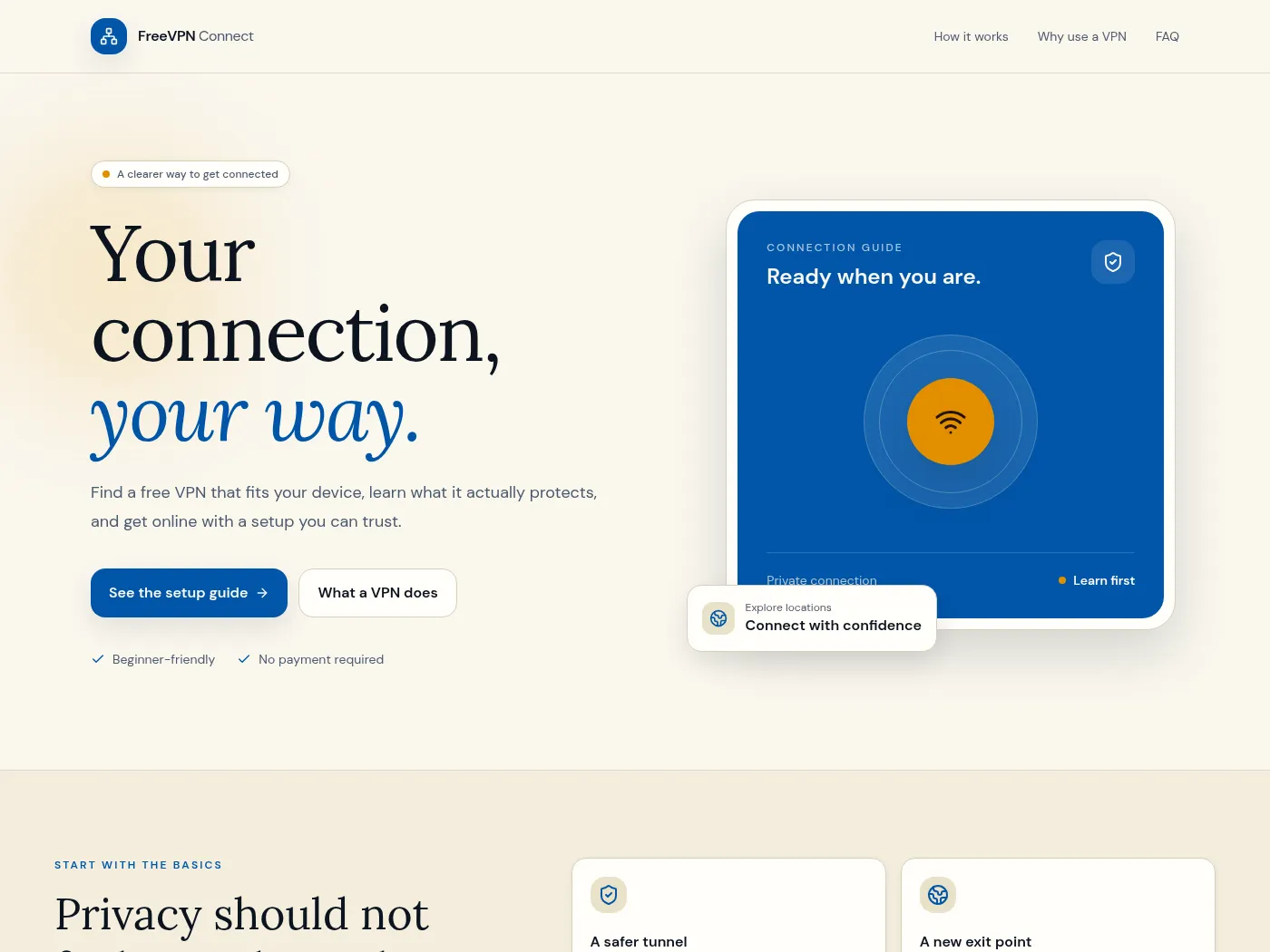 FreeVPN Connect Portal