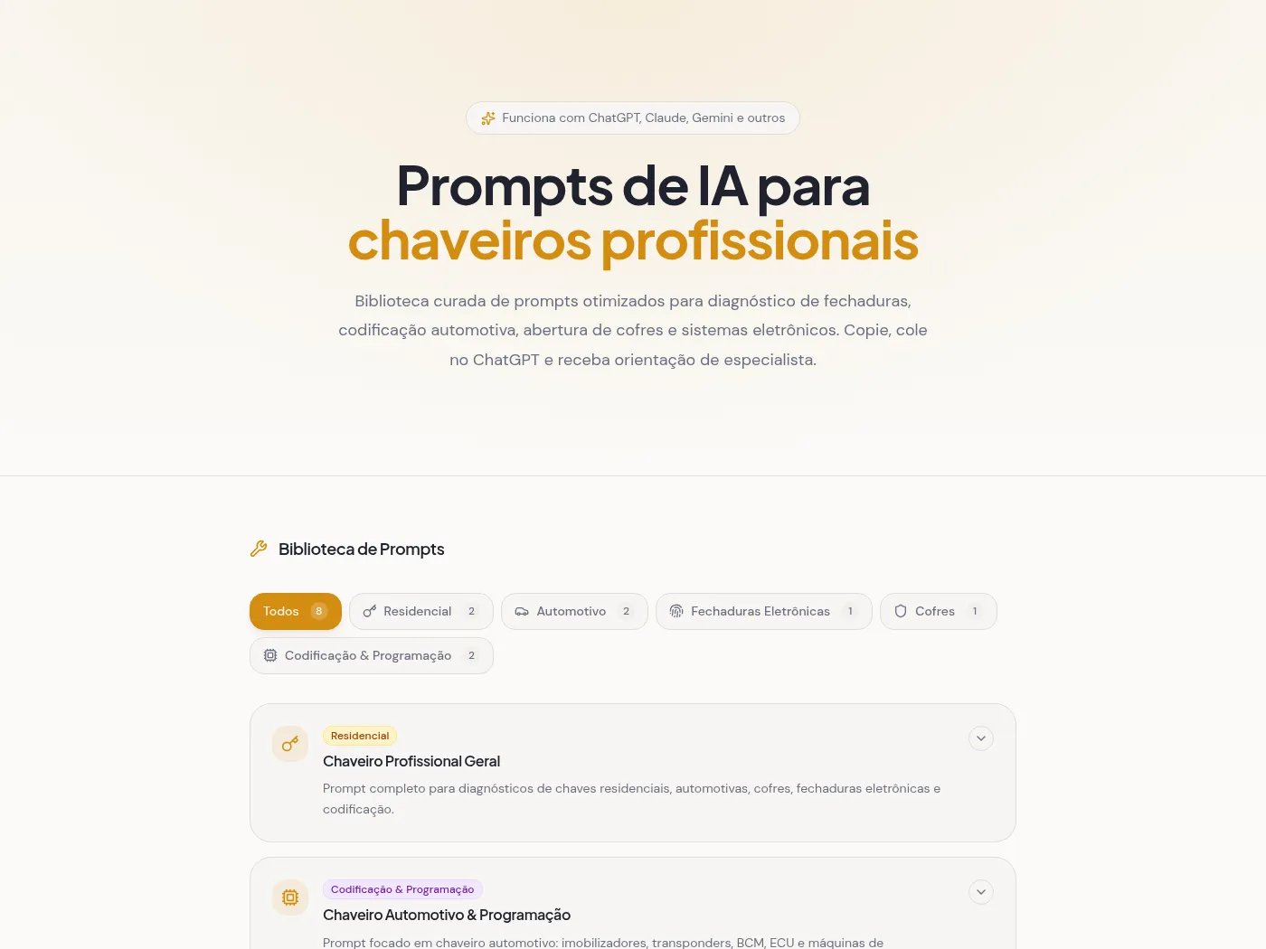 Locksmith AI Prompt Hub