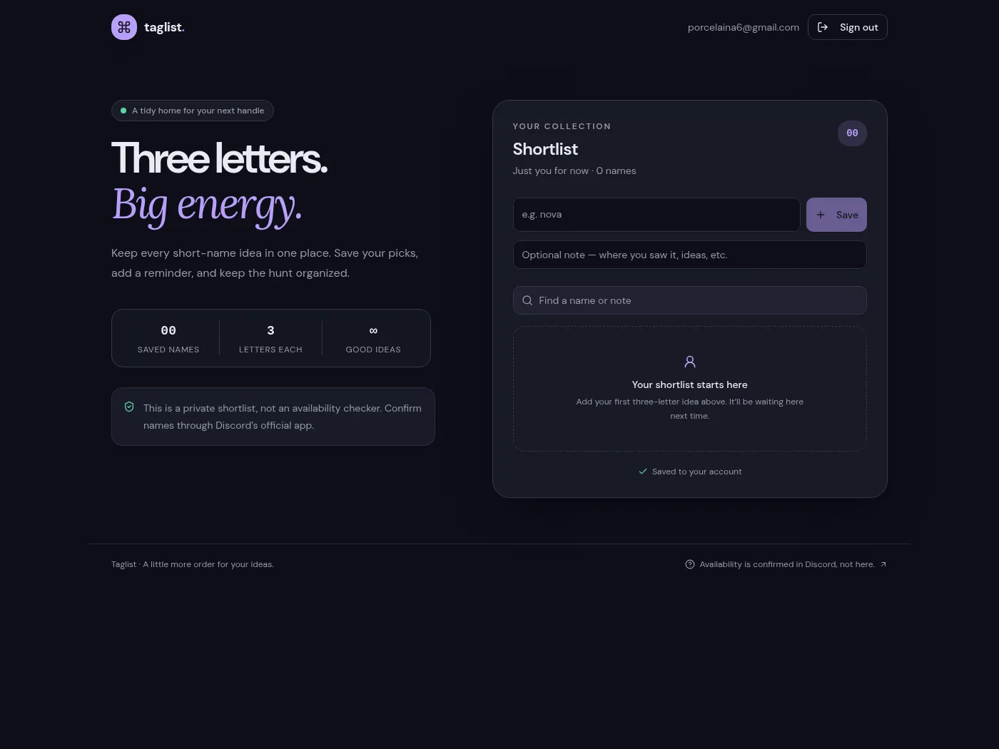 Discord Tag Checker