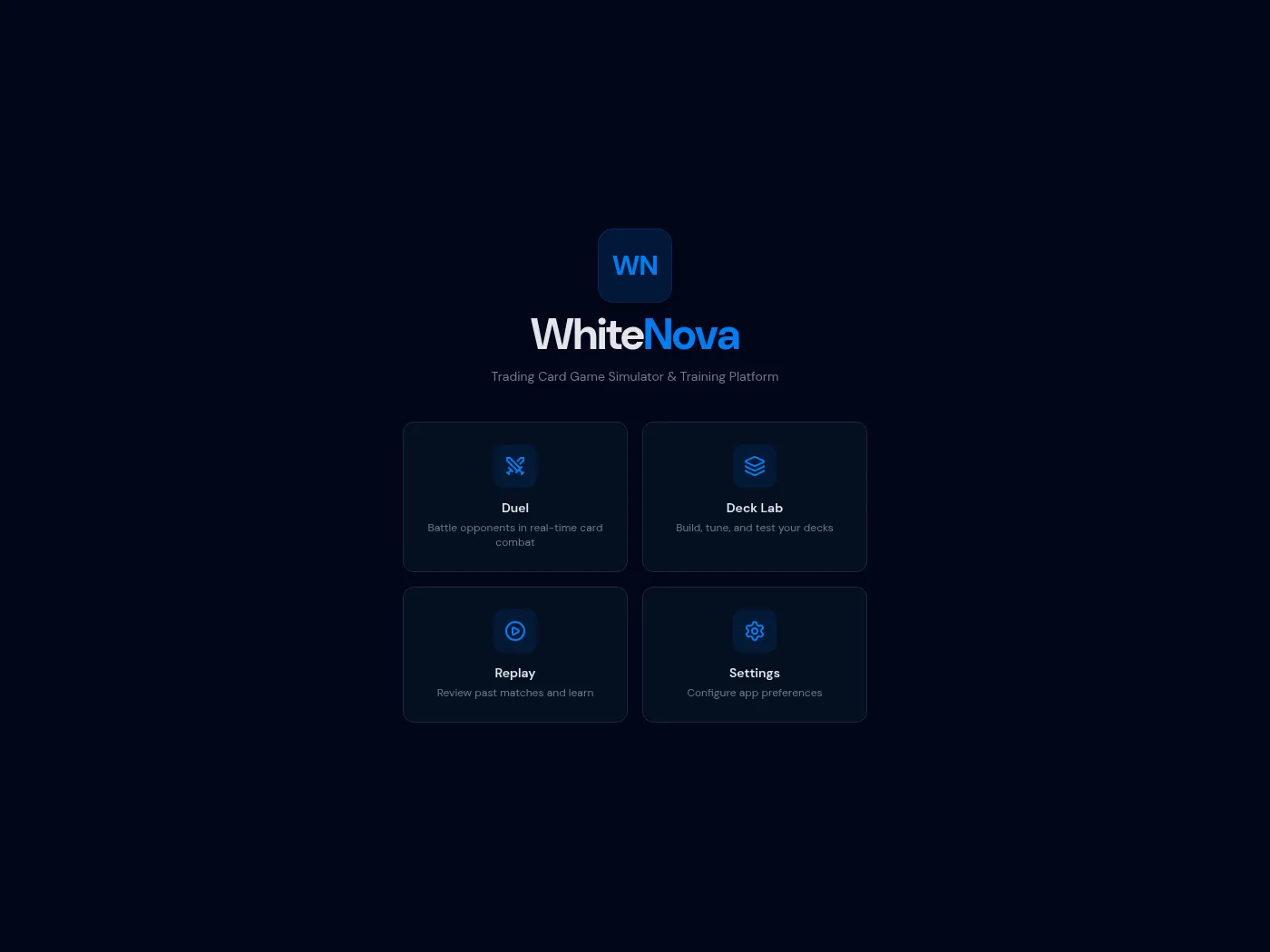 WhiteNova TCG Simulator