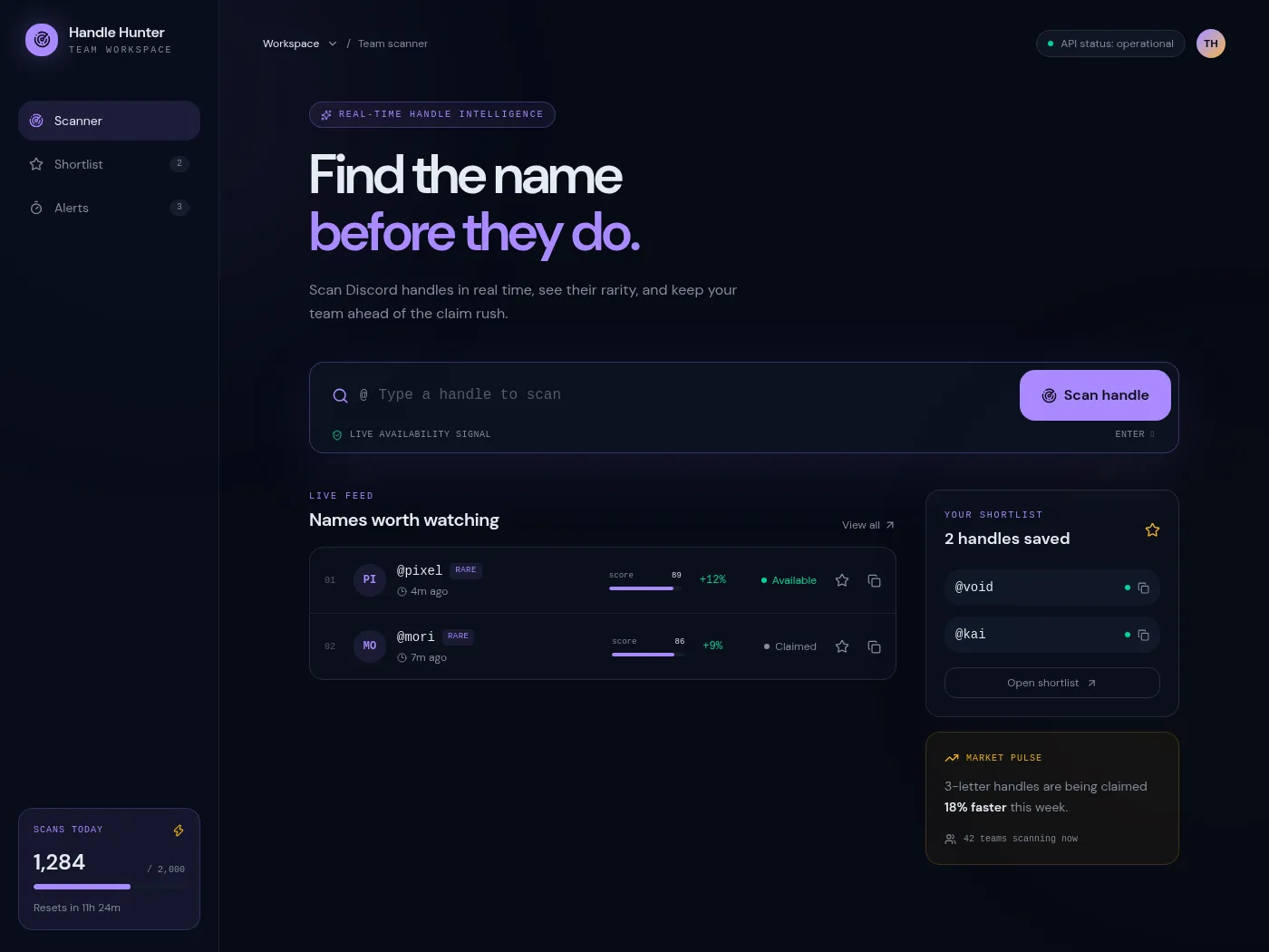 Discord Handle Hunter