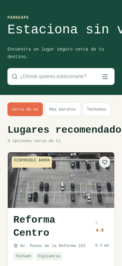 ParkeaPe Parking App