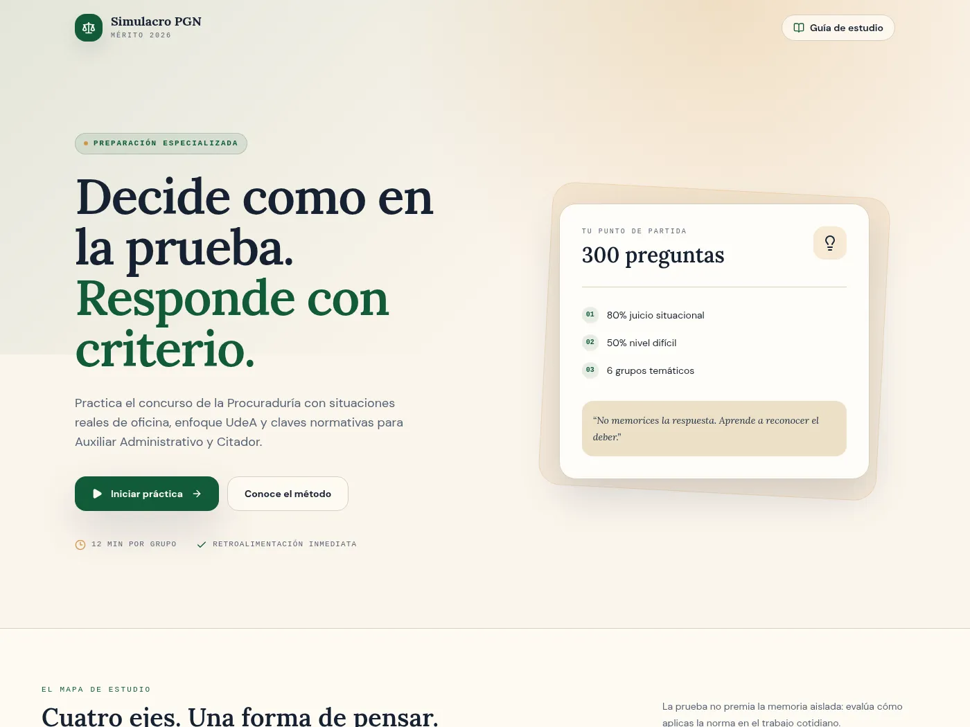 Simulador Mérito Excelencia PGN