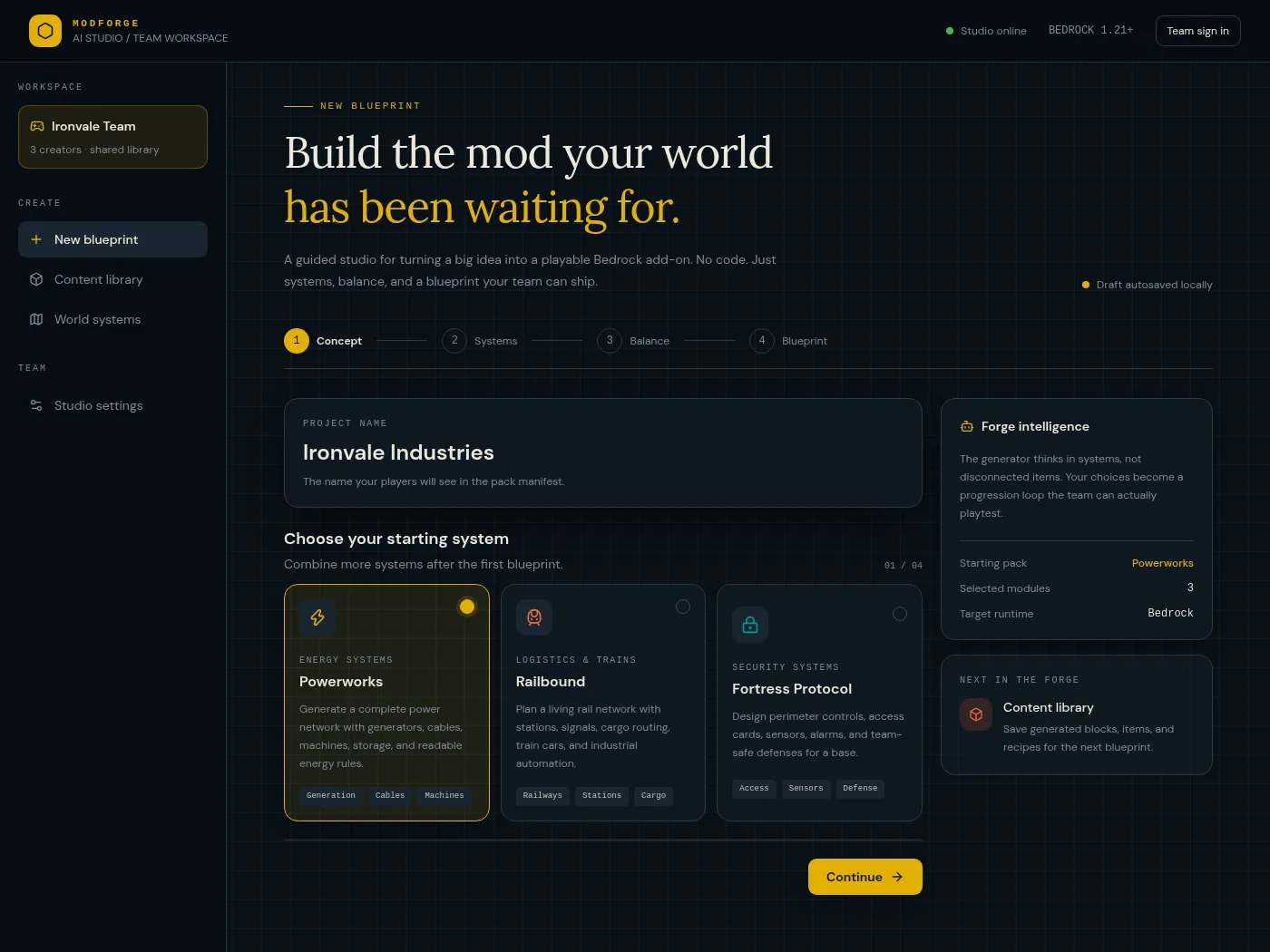 ModForge AI Studio