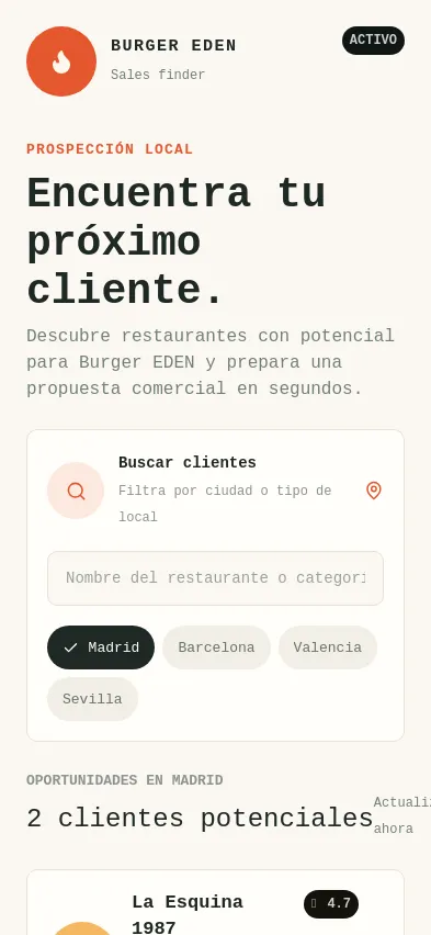 Burger EDEN Finder