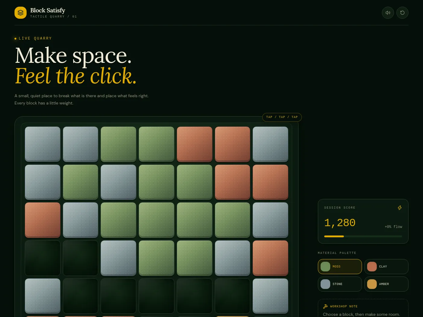 Block Satisfy Game