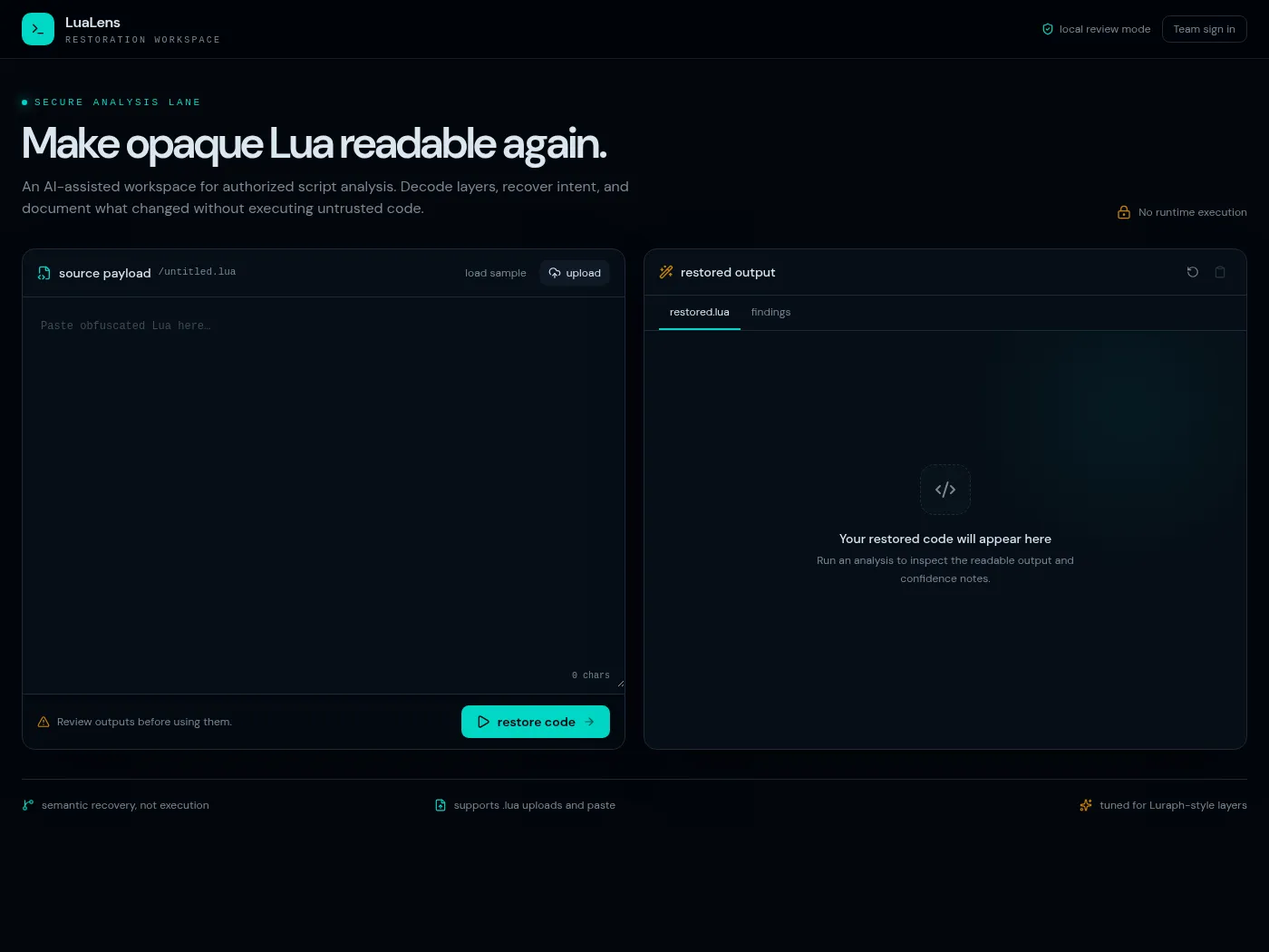 Lua Deobfuscator Pro