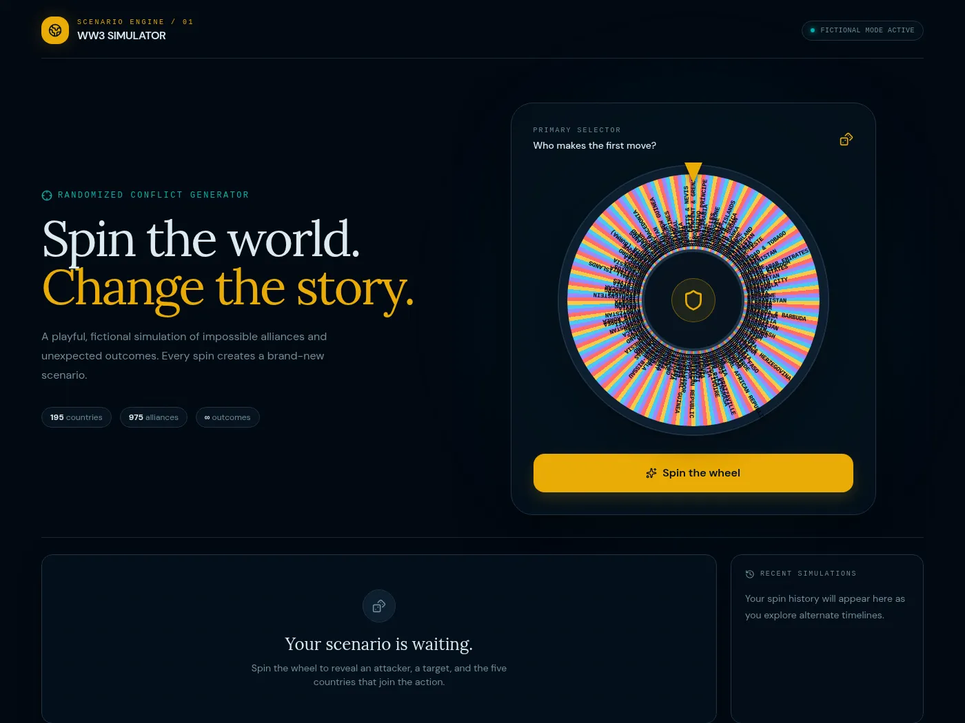 WW3 Simulation Spinner