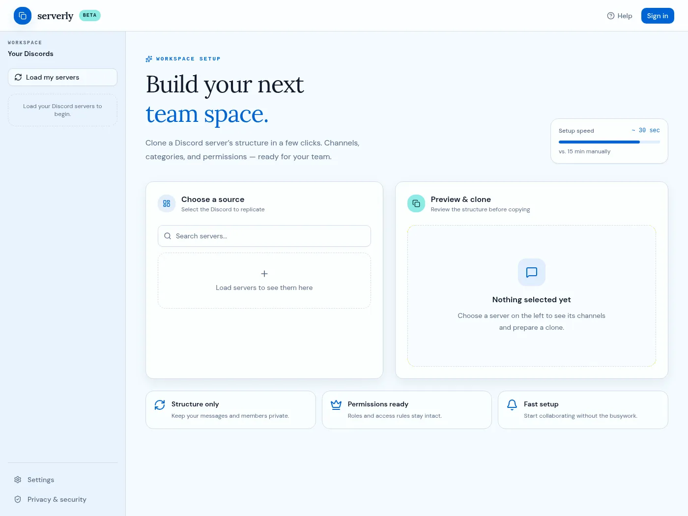 Discord Server Cloner