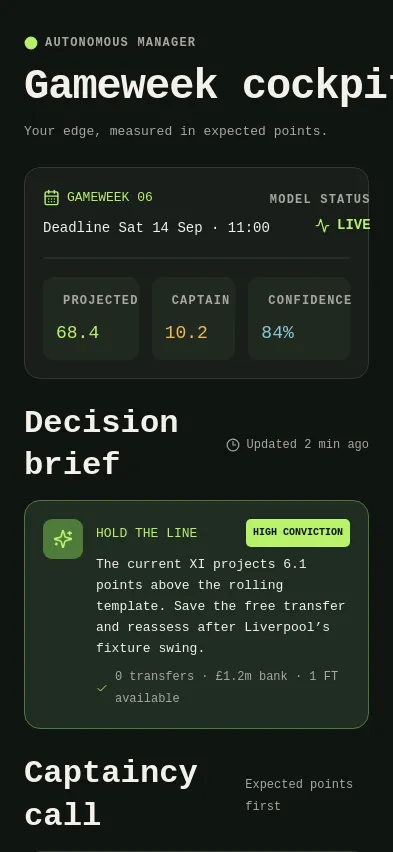FPL Autonomous Manager Agent