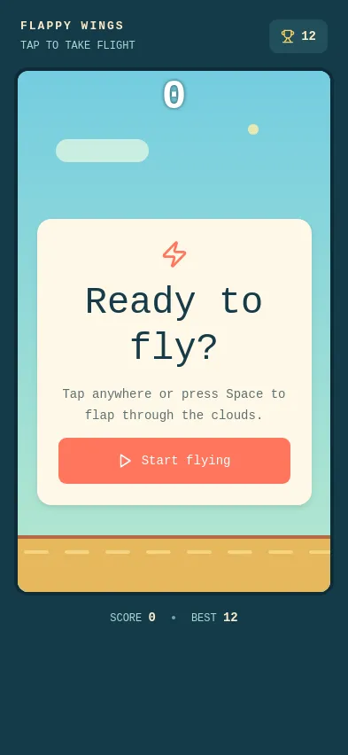 Flappy Wings Game