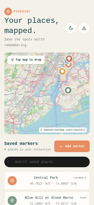 PinPoint Map App