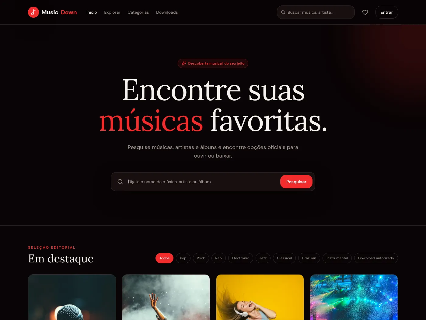 MusicDown Discovery Site