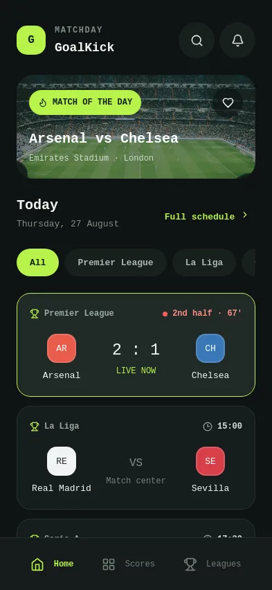 GoalKick Football App