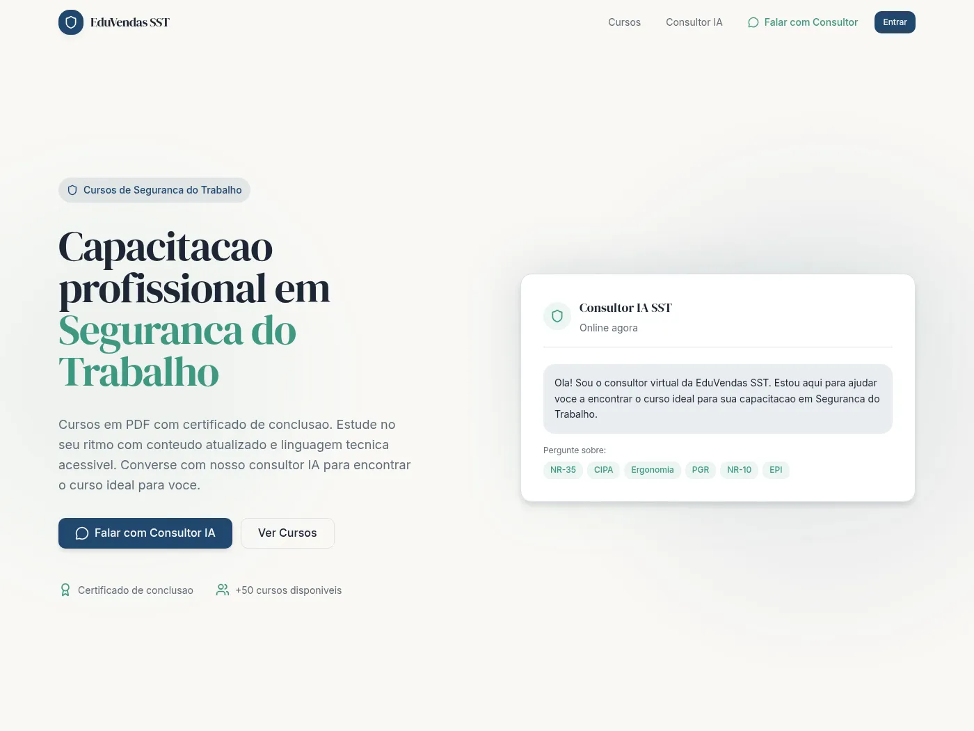 EduVendas SST Hub