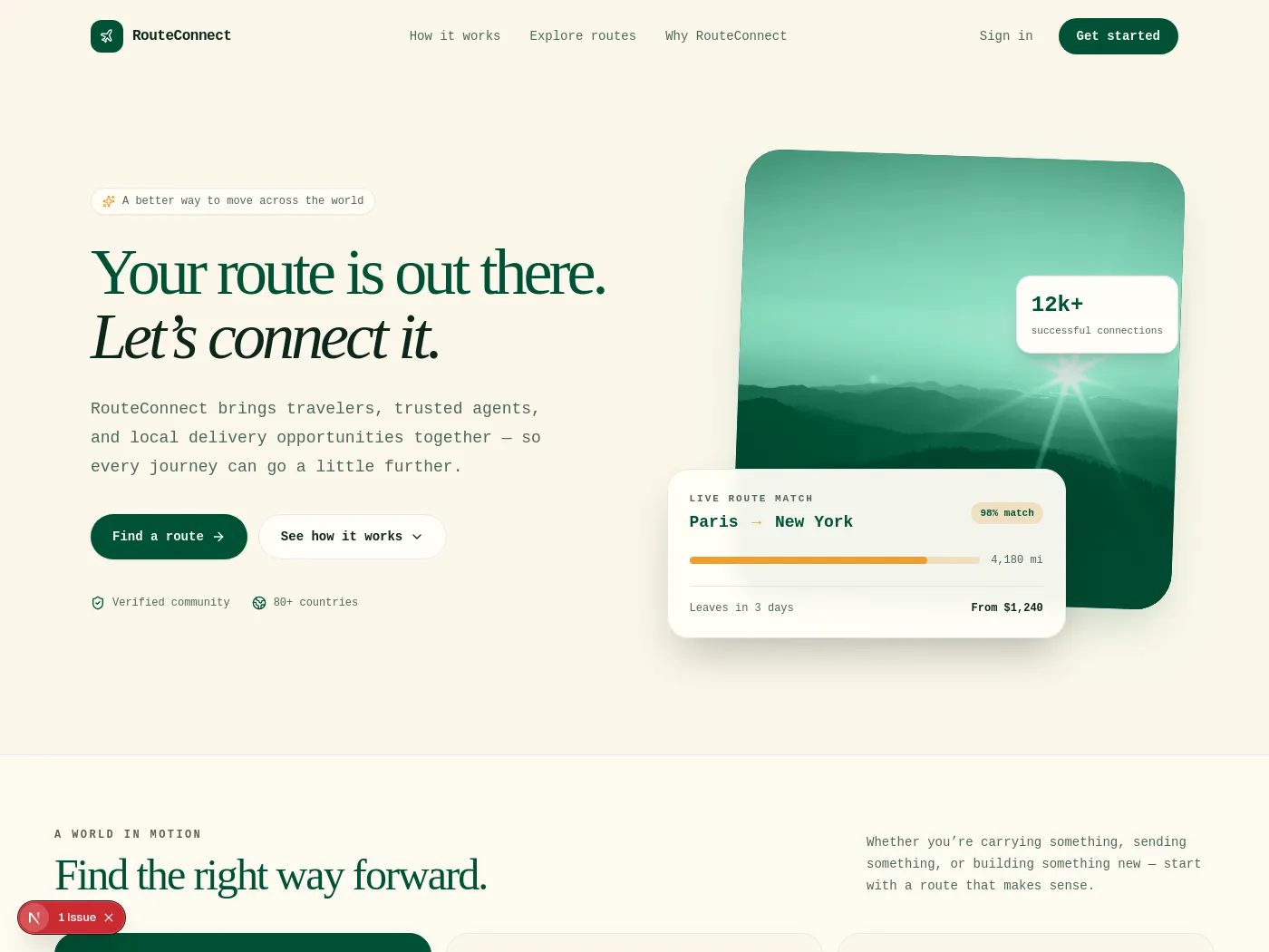 RouteConnect Hub