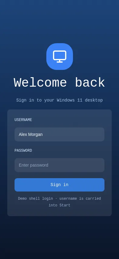 Win11 DeskSim