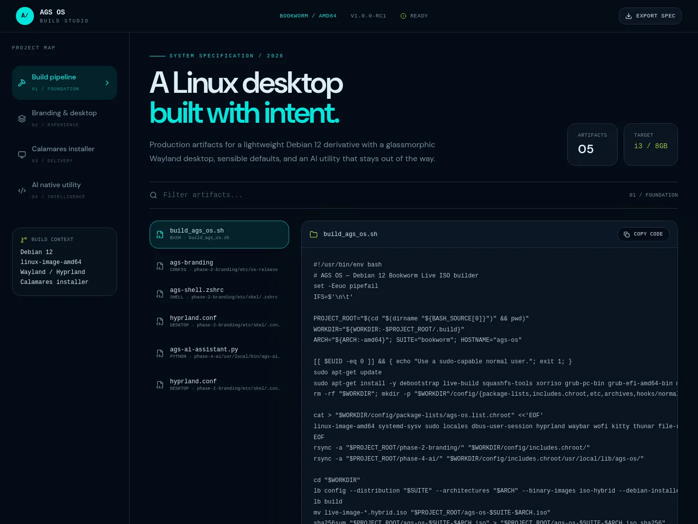 AGS OS Linux Builder