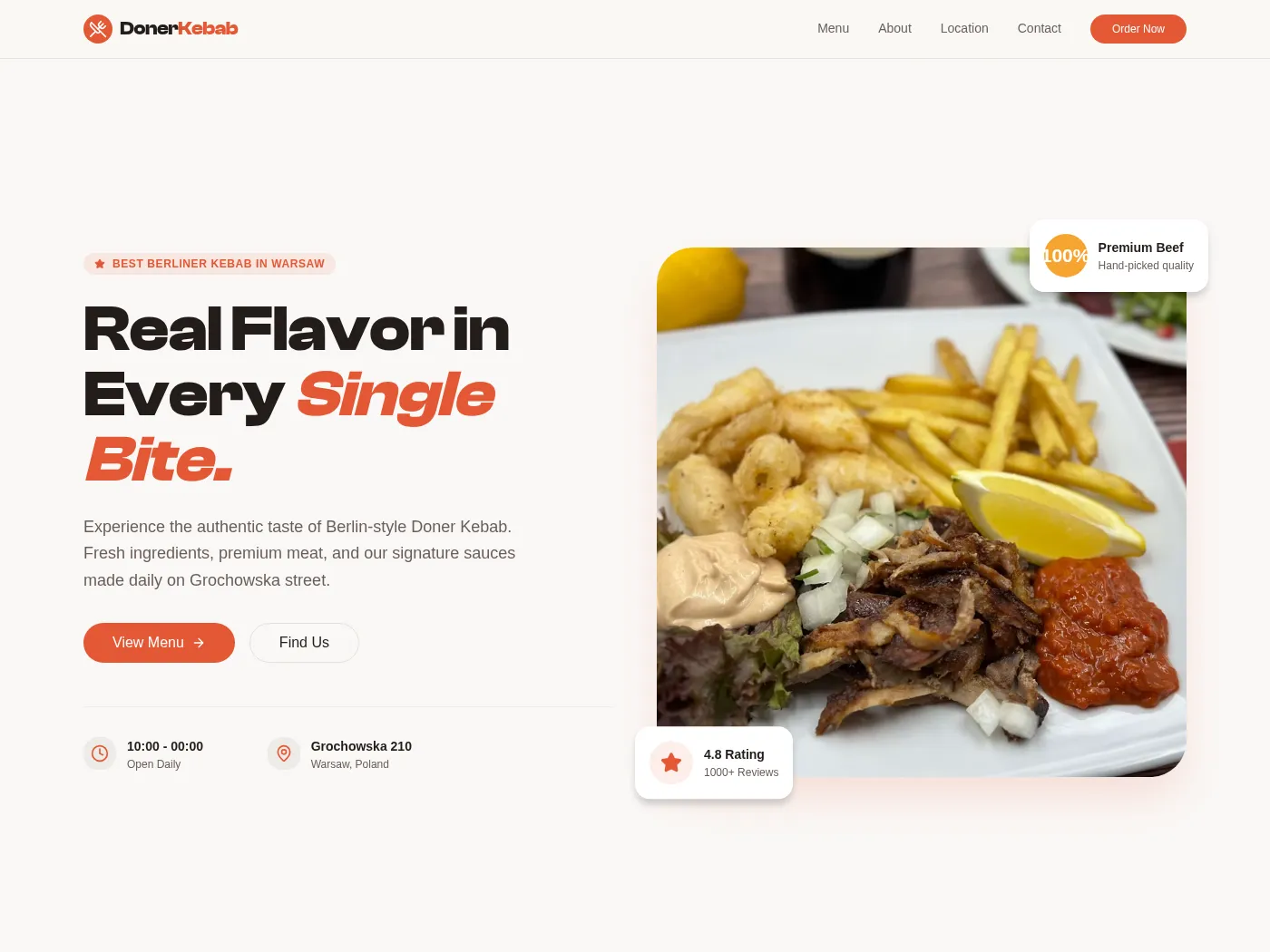 Doner Kebab Website