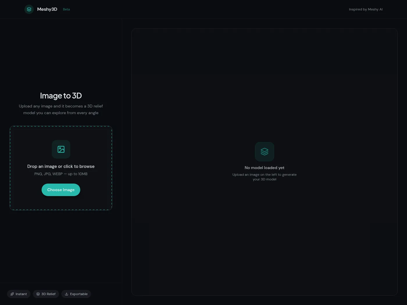 Meshy3D Web Creator