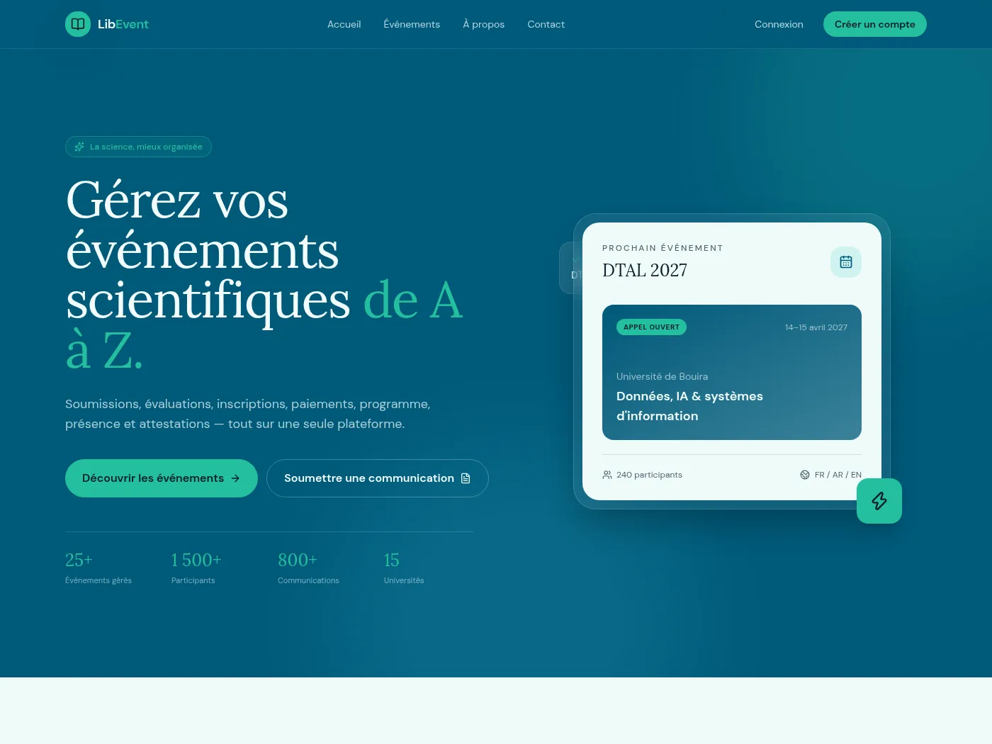 LibEvent Platform