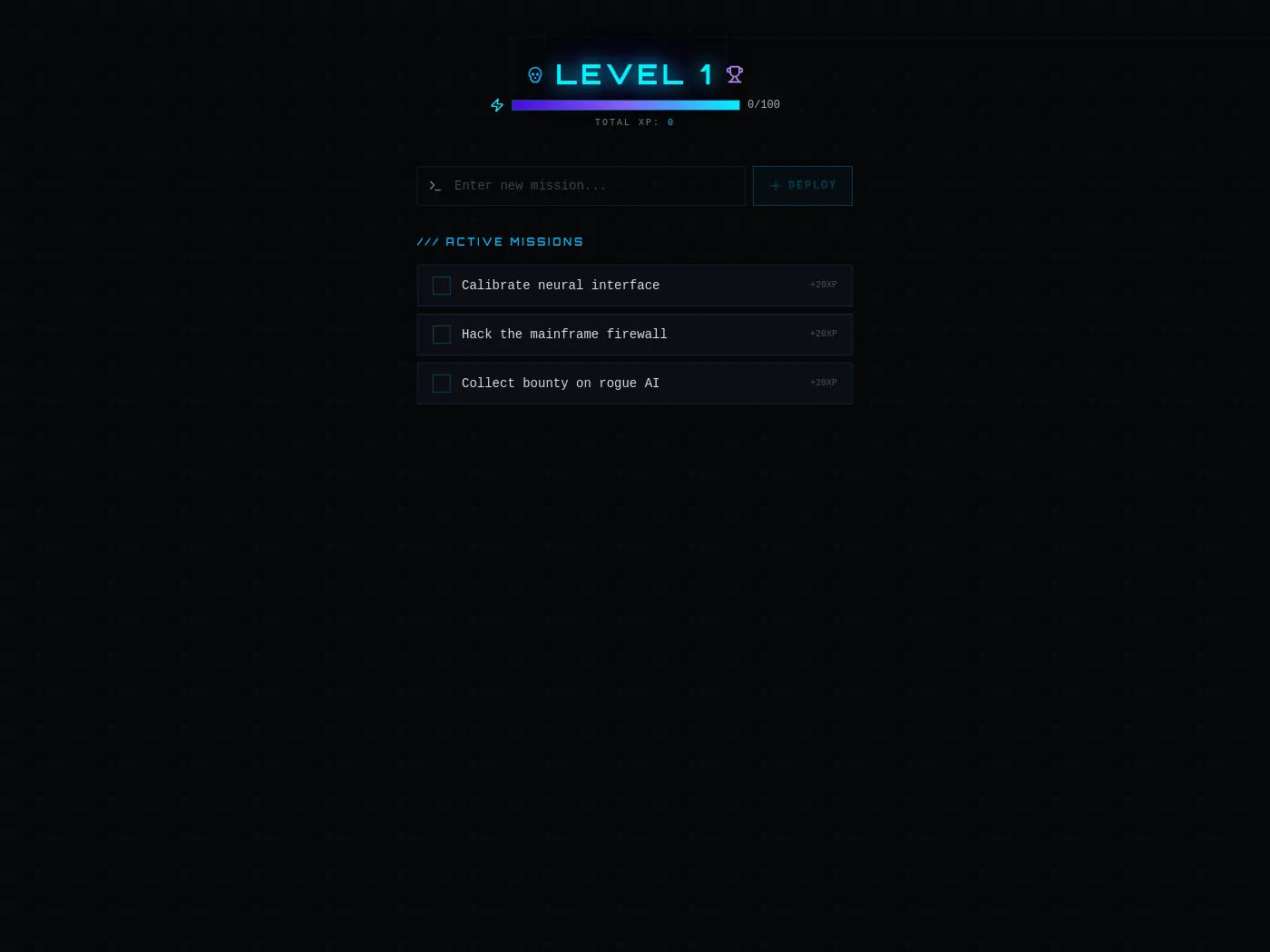 CyberTask Level-Up SPA