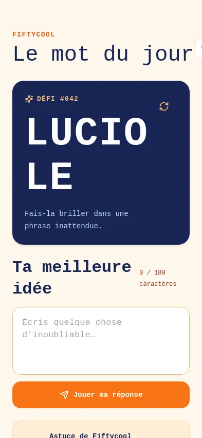 Fiftycool Word Game