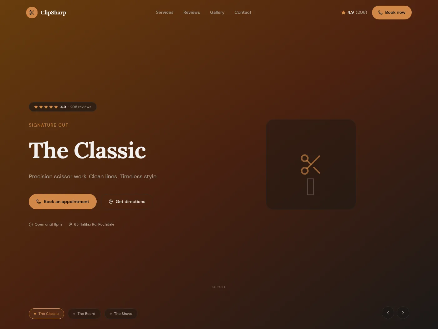 ClipSharp Barber Web