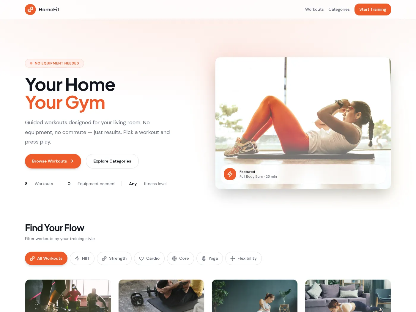 HomeFit Portal