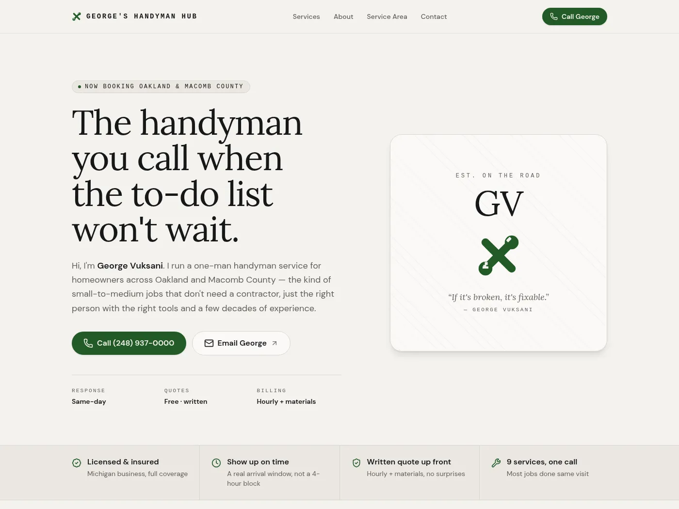 George's Handyman Hub
