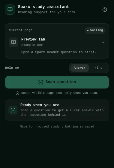 Sparx Answer Assistant