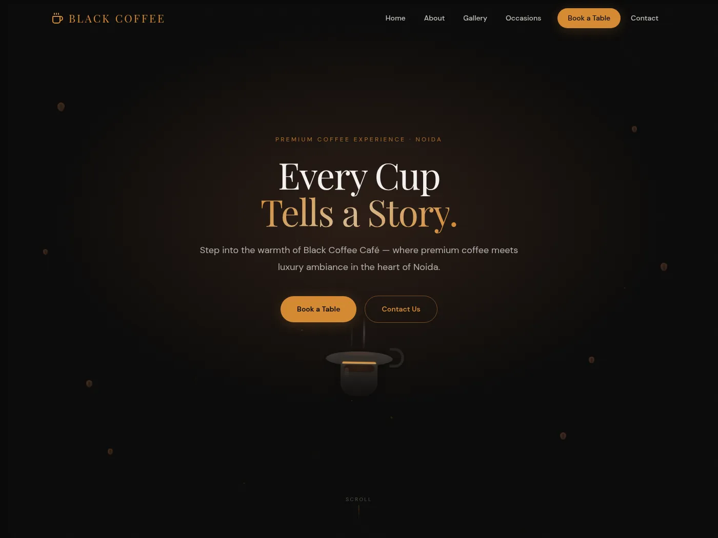 Black Coffee 3D Site