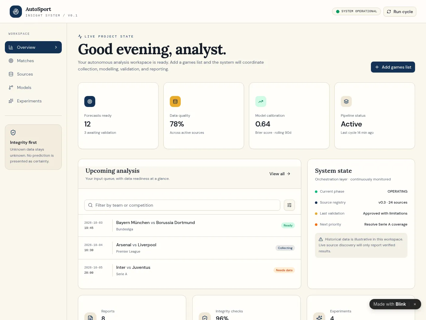 AutoSport Insight System
