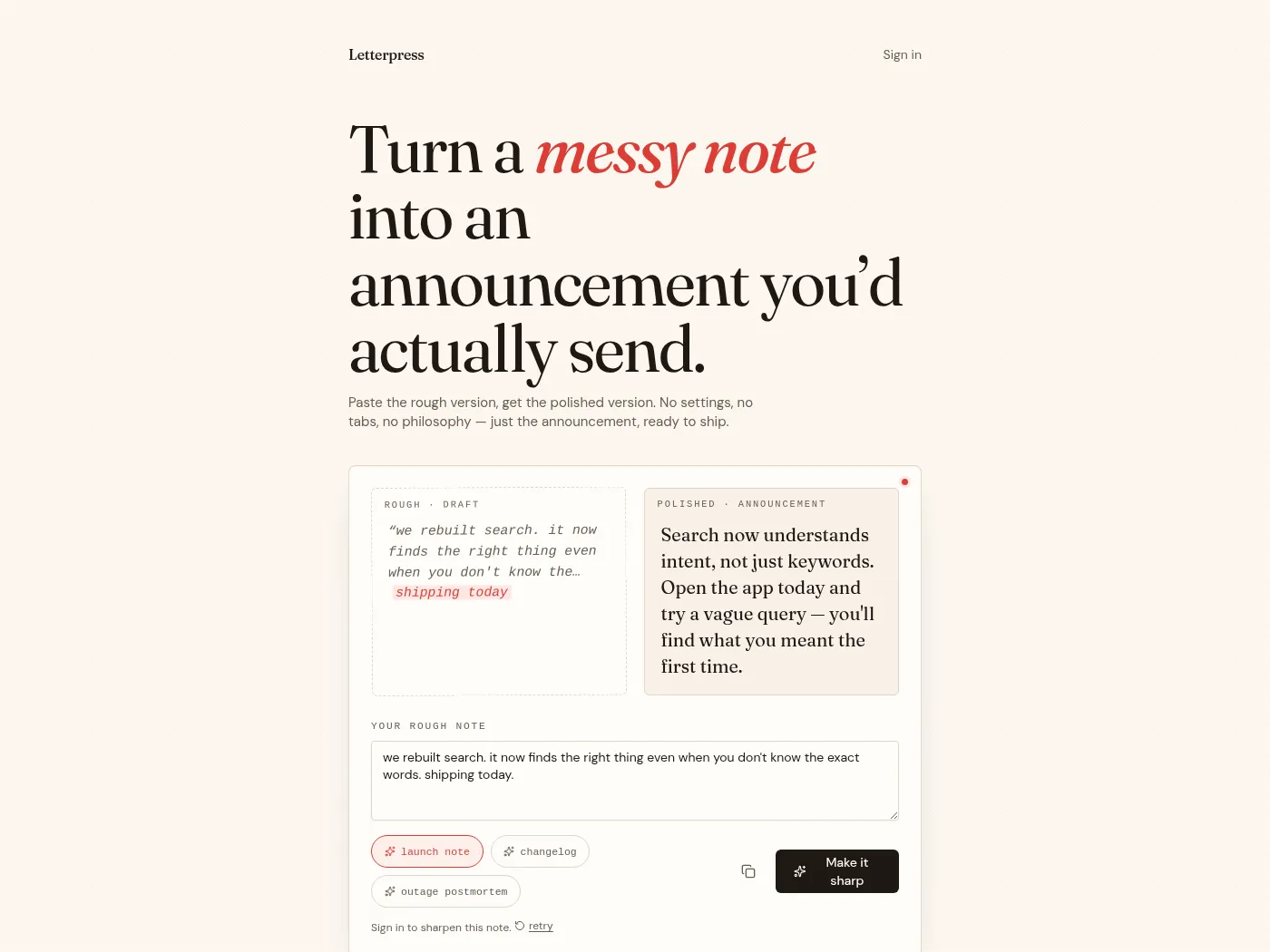 Instant AI Demo Page