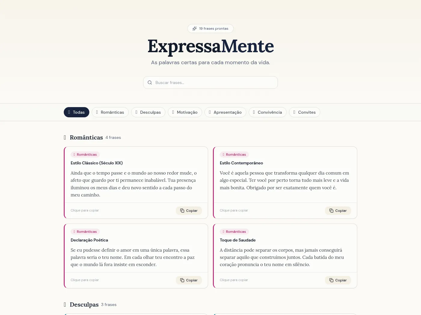 ExpressaMente Phrasebook