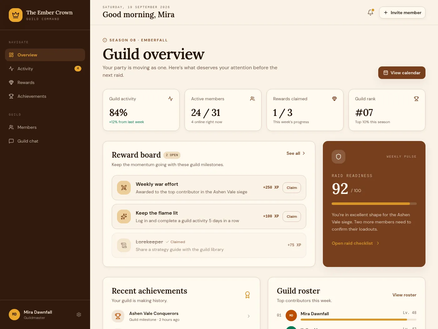 GuildMaster Assistant