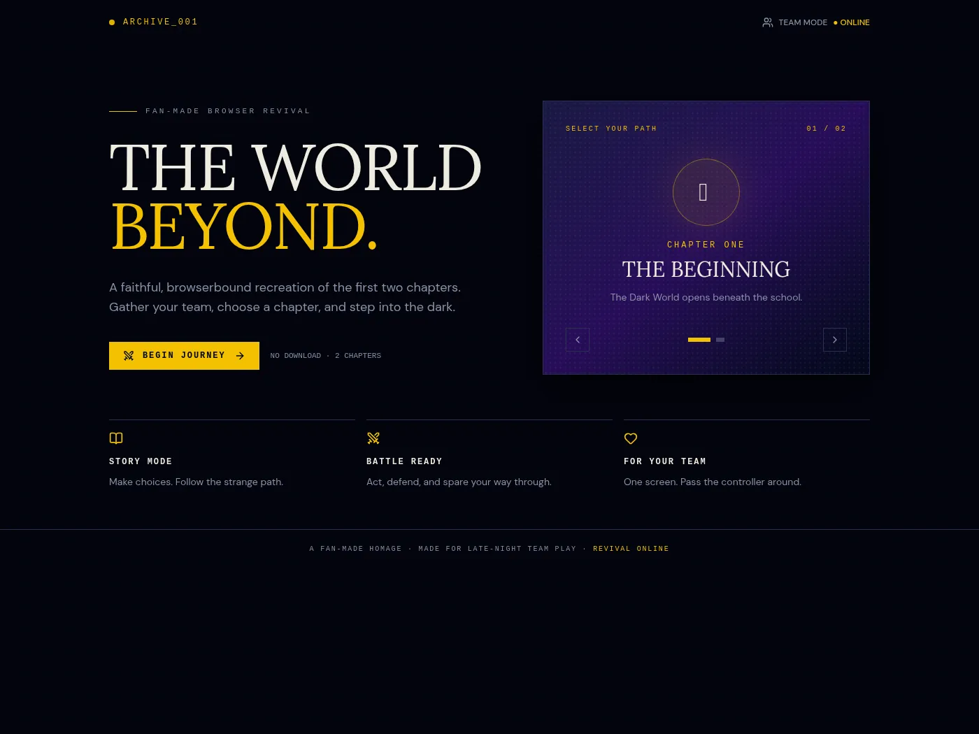 Deltarune Web Revival