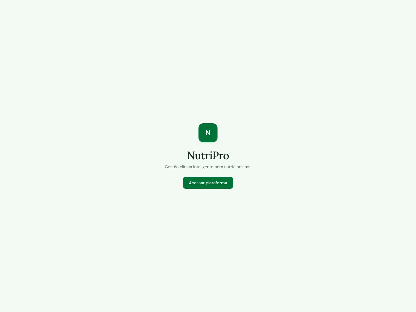 NutriPro SaaS Platform