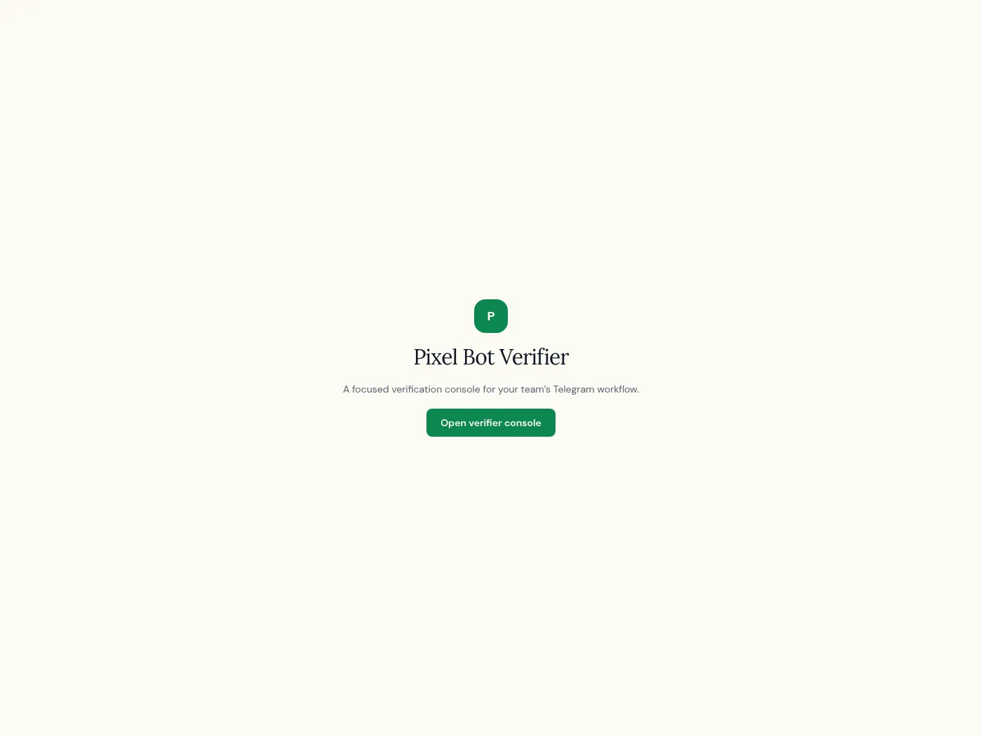 Pixel Bot Verifier