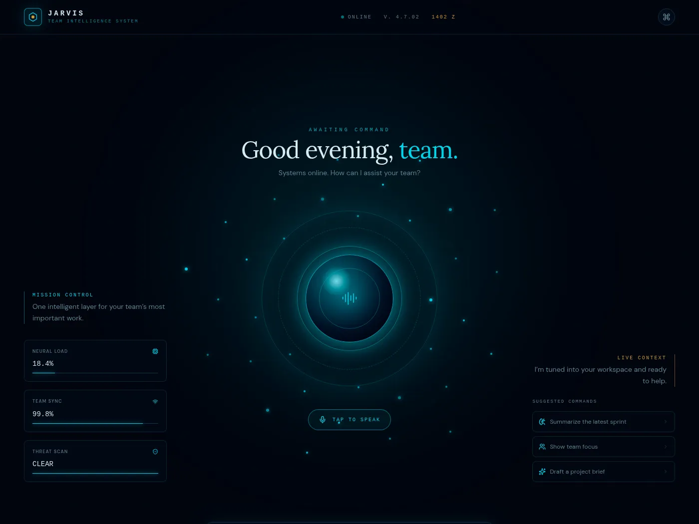 JARVIS Orb Interface