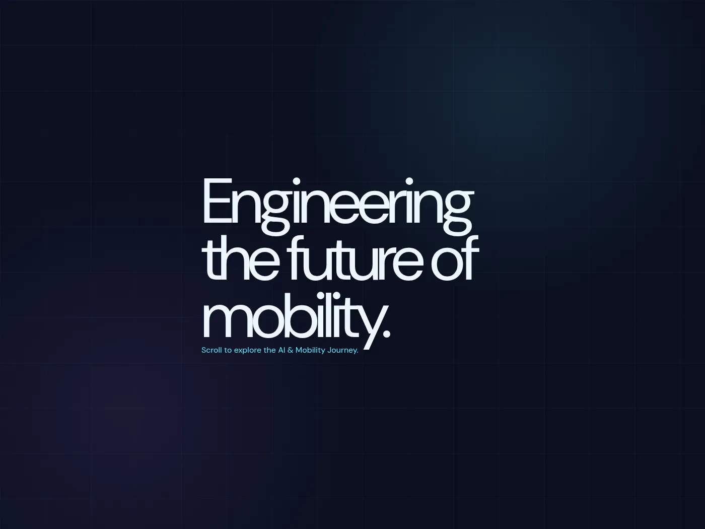 AI Mobility 3D Portfolio