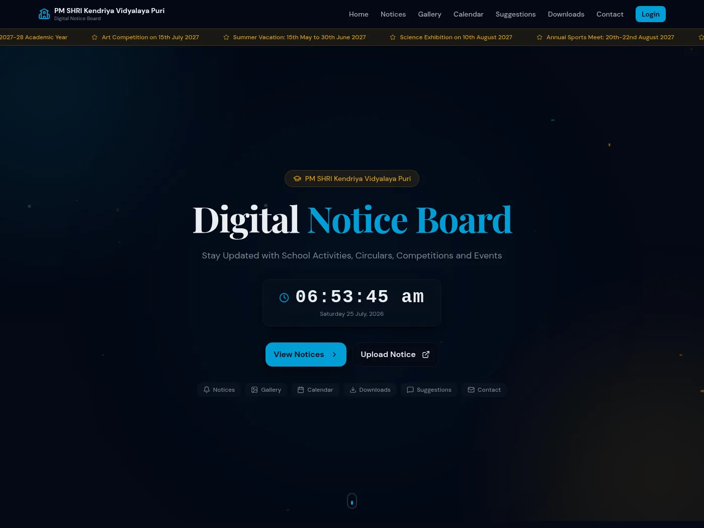KVS Puri Digital Board