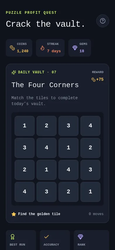Puzzle Profit Quest