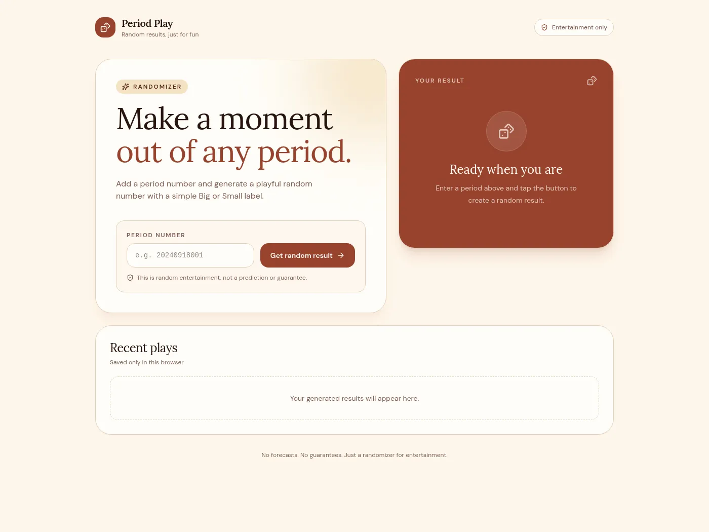 Period Number Predictor