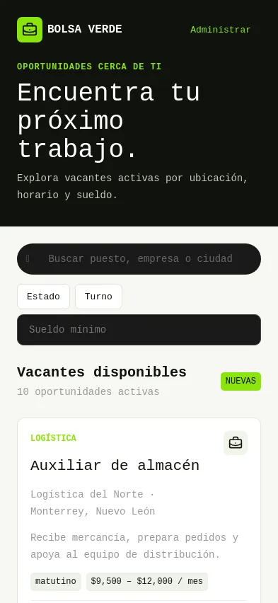 Bolsa Verde Empleo
