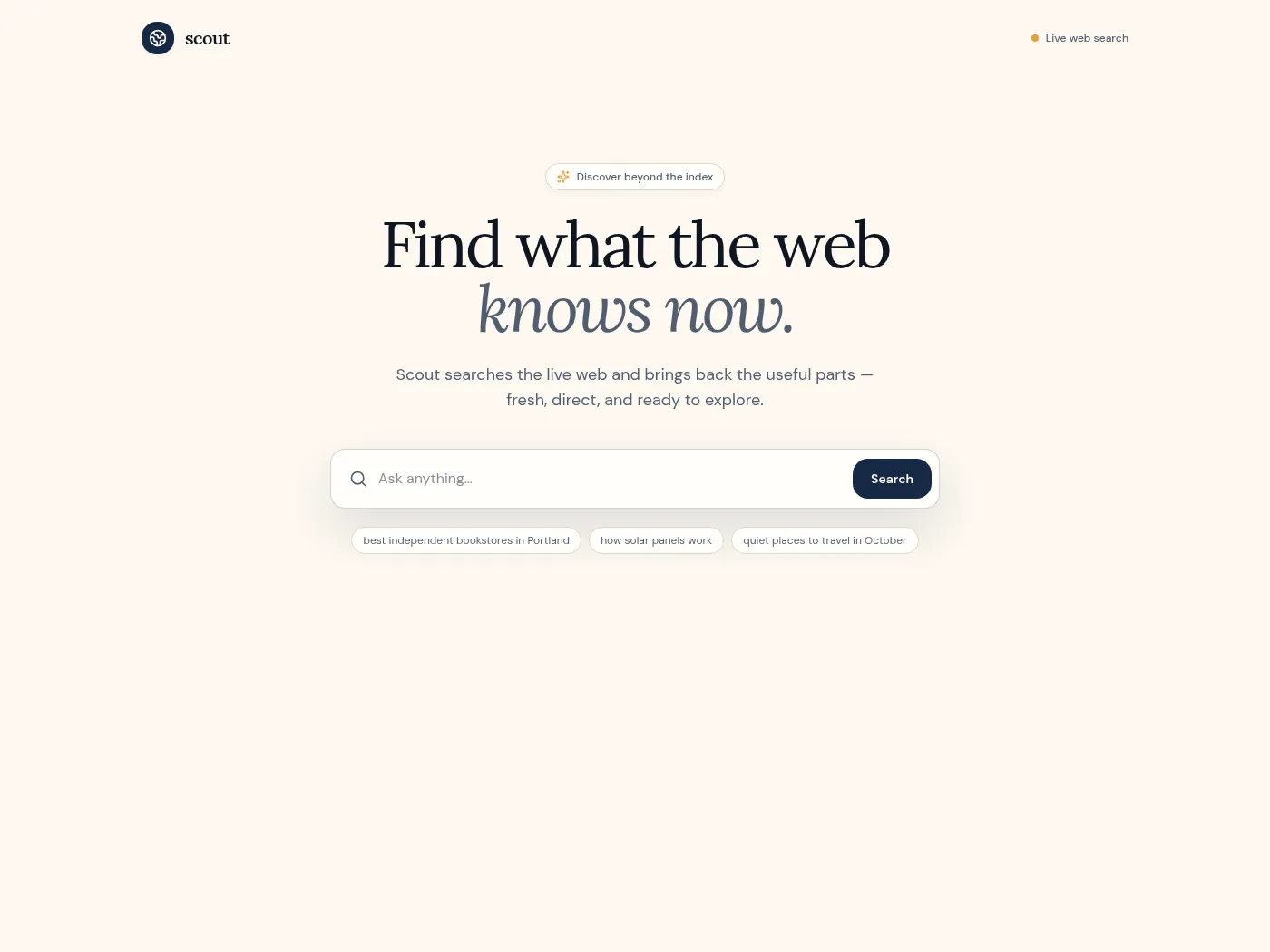 Web Scrape Search