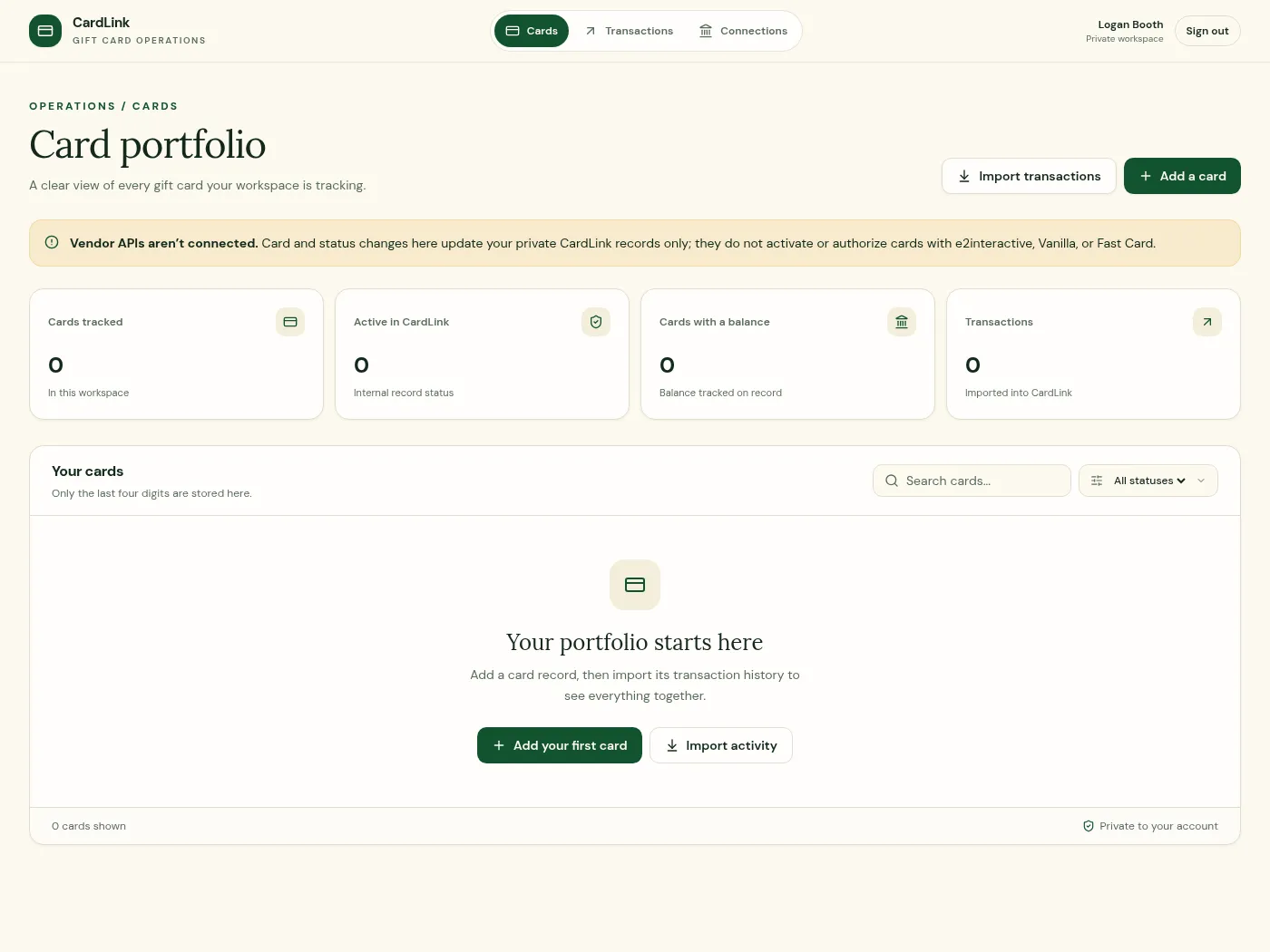 CardLink Manager